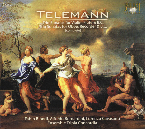Диск TELEMANN; Complete trio Sonatas for Recorder, Oboe & Violin. Tripla Concordia (2 CD)