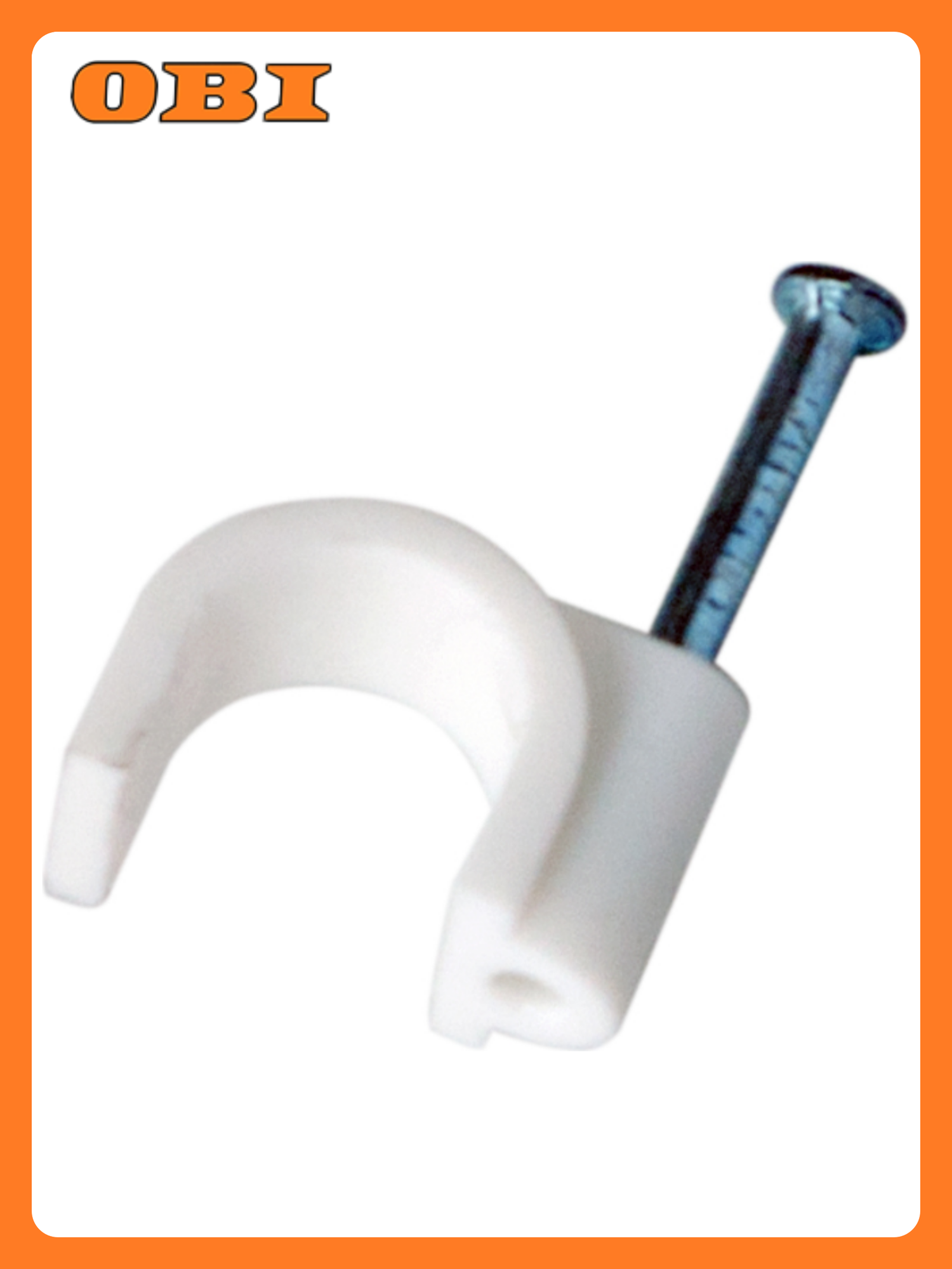 Крепеж кабеля круглый 10 мм, белый (упак. 50 шт) REXANT