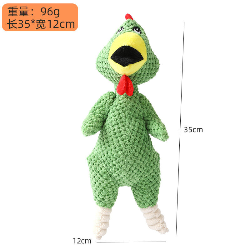 Трансграничные игрушки для домашних животных, интерактивные звучащие игрушки для собак, плюшевые игрушки-кричащие куры,