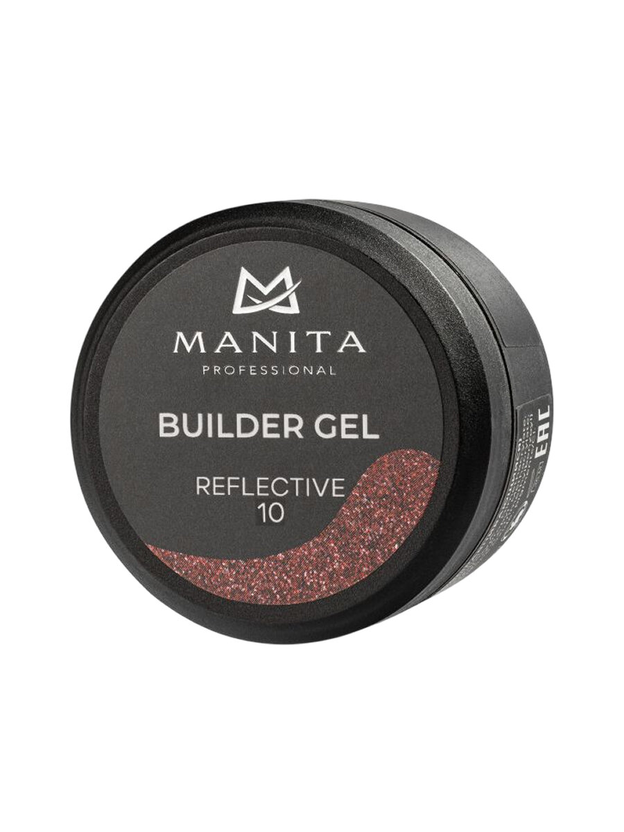 Manita Professional Гель моделирующий для ногтей светоотражающий / Builder Gel Reflective №10, 15 мл