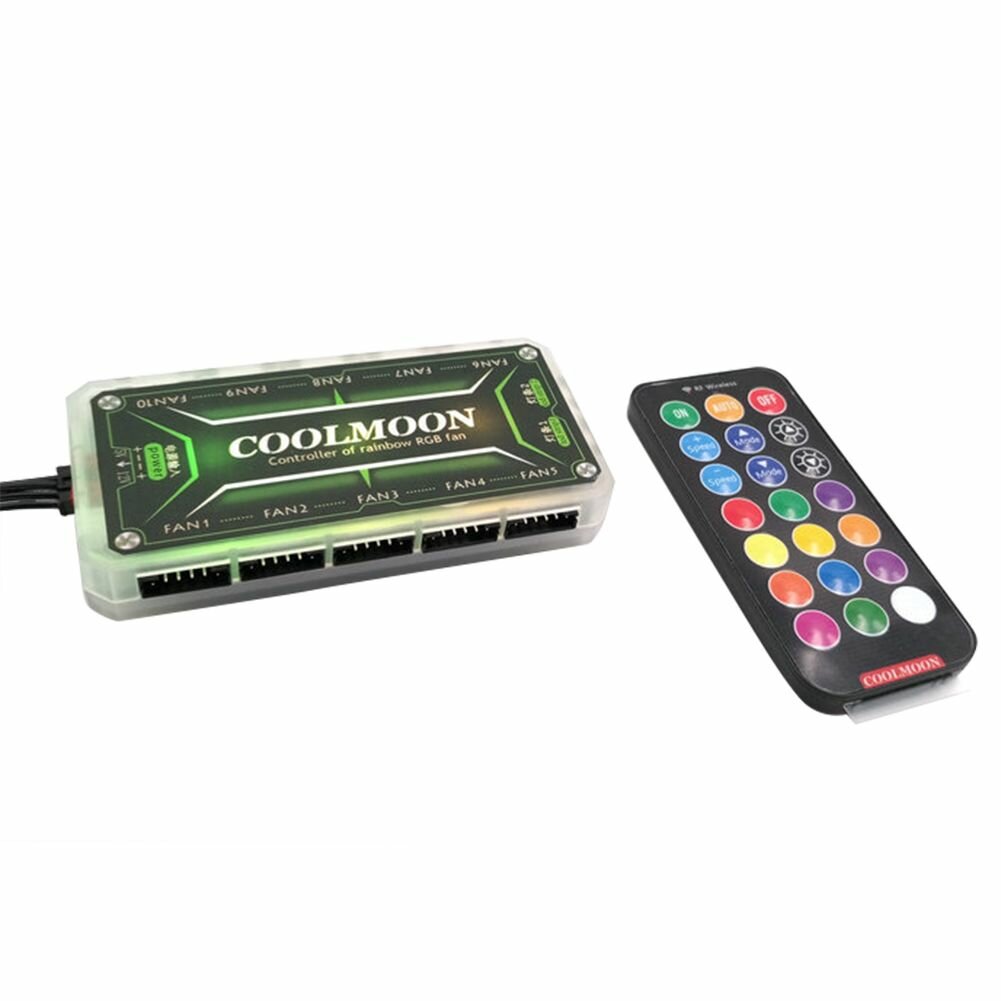 Пульт дистанционного управления COOLMOON RGB DC12V 5A Светодиодный цветной интеллектуальный контроллер