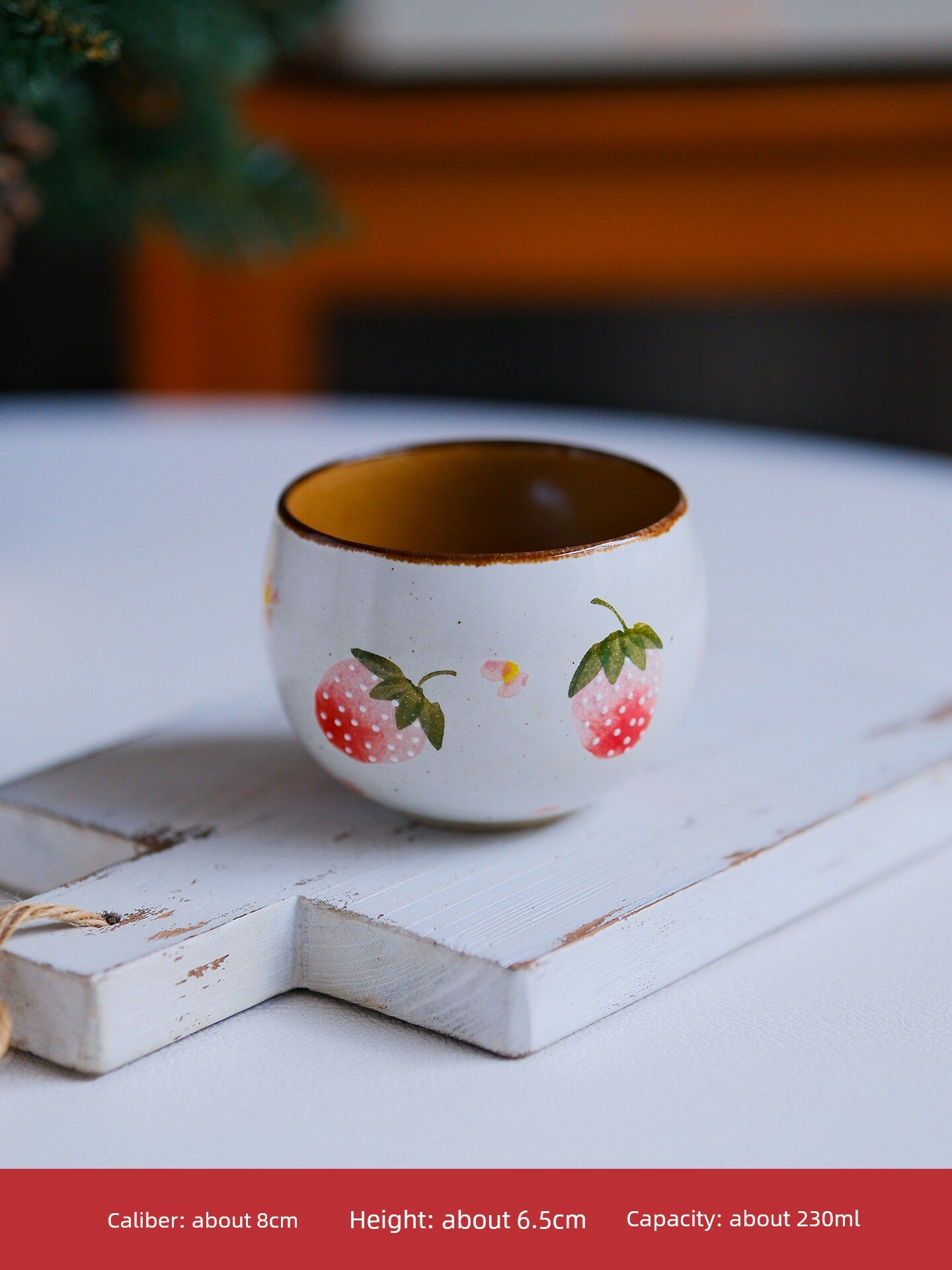 Керамическая кофейная чашка Yifang: креативная кружка «Черника», нишевый дизайн, чашка с цветочным ободком,