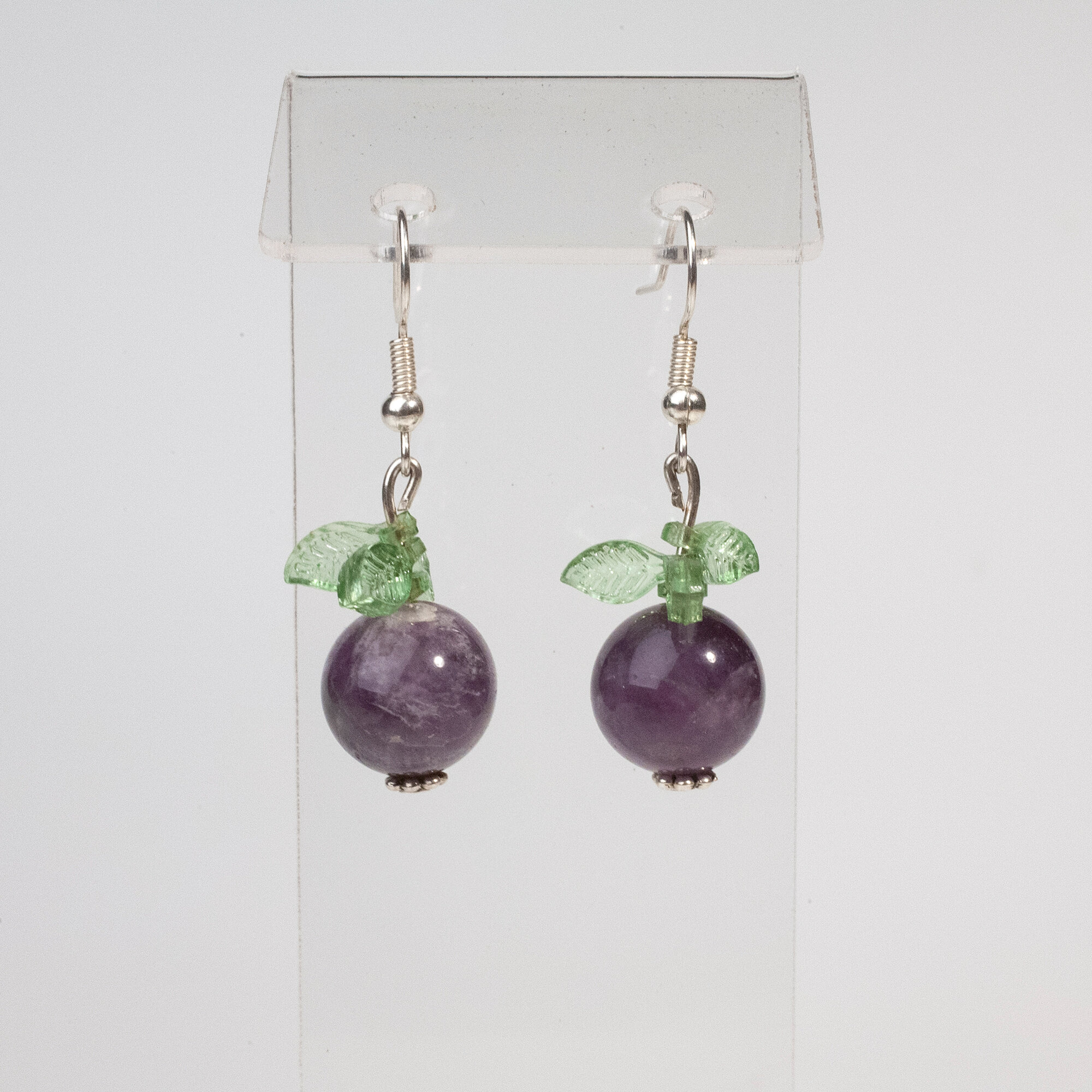 Серьги, аметист