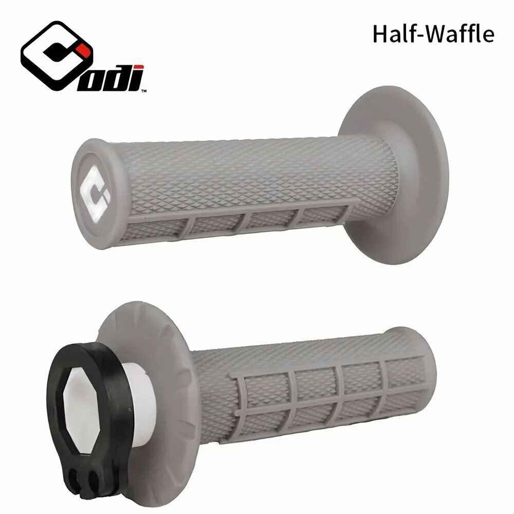 Ручки руля (грипсы) для питбайка HALF-WAFFLE MX V2 LOCK-ON GRIPS