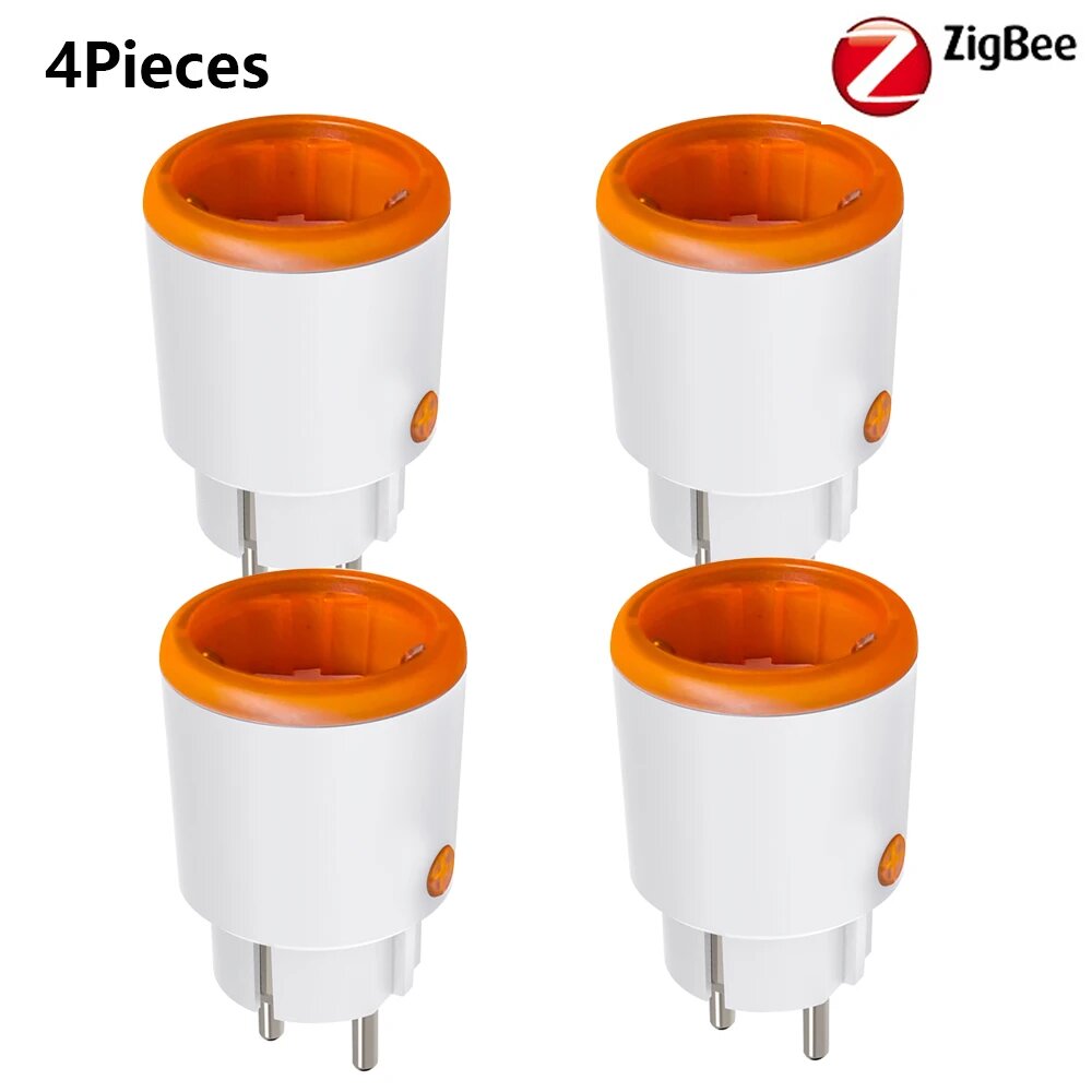 GDVONE Умная розетка Tuya Zigbee 3.0 16A 4 Pieces zigbee