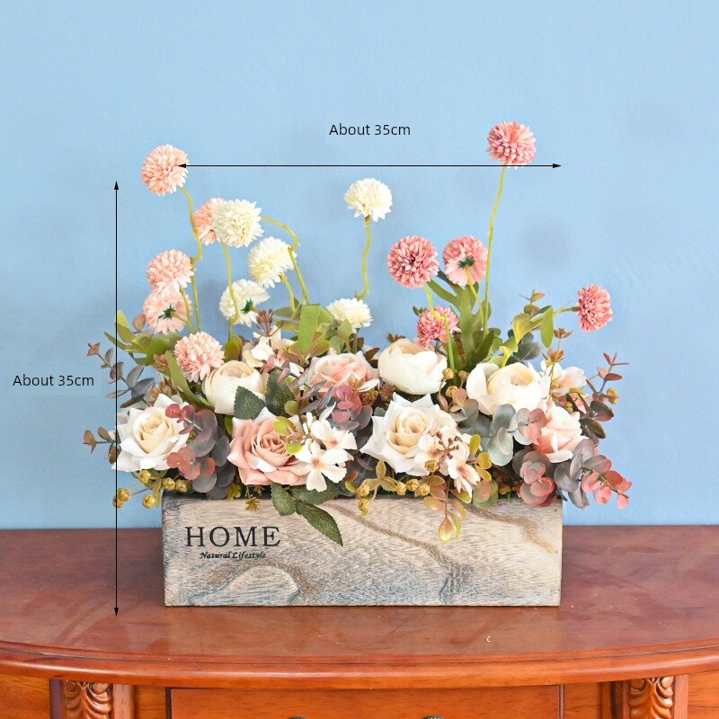 Искусственные цветы для забора, декоративные растения в горшках, цветочные композиции, украшения для подоконника