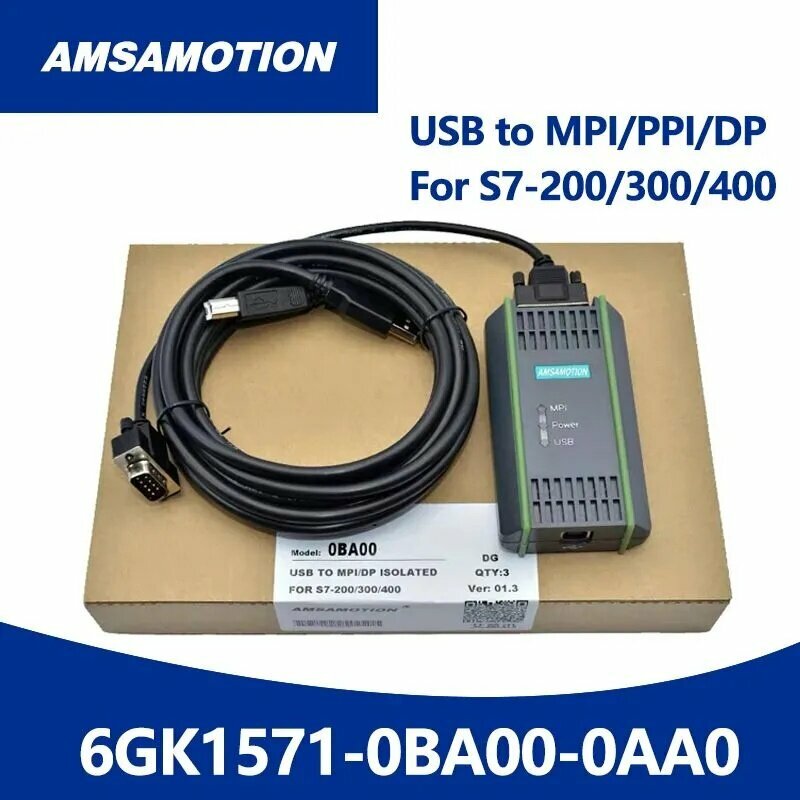USB-MPI PPI для Siemens S7-200 300 400 Кабель для программирования ПЛК Адаптер для ПК USB A2 6GK1571-0BA00-0AA0 Адаптер для ПК для системы S7
