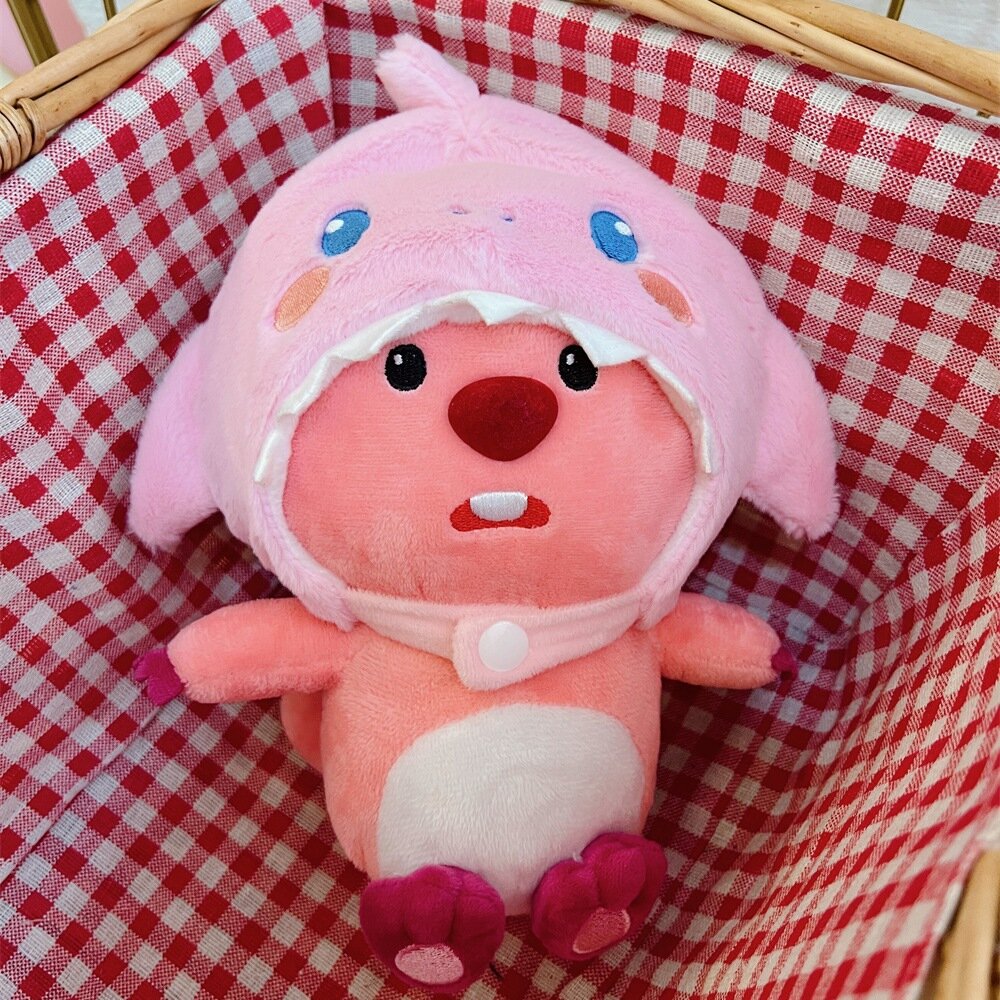 Милая кукла лещ жареная мука свинья шляпа loopy маленькая бобра Руби кукла с картофельными чипсами сумка плюшевая