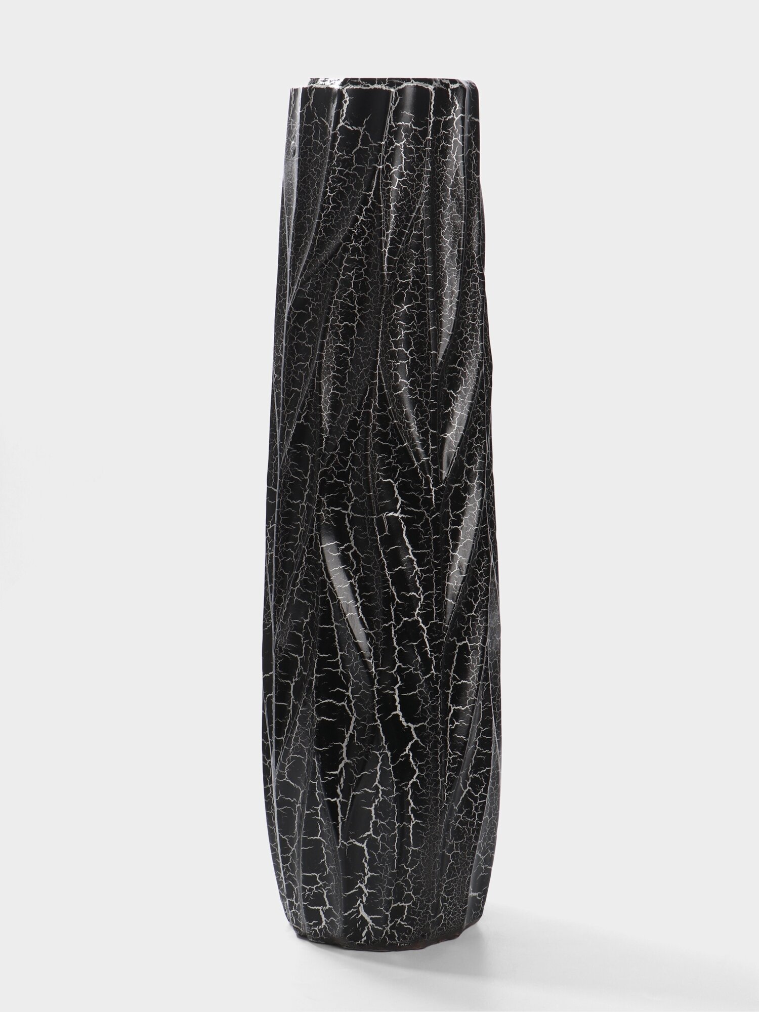 Ваза напольная керамика "Балфри" 60х13 см, чёрный 10902459