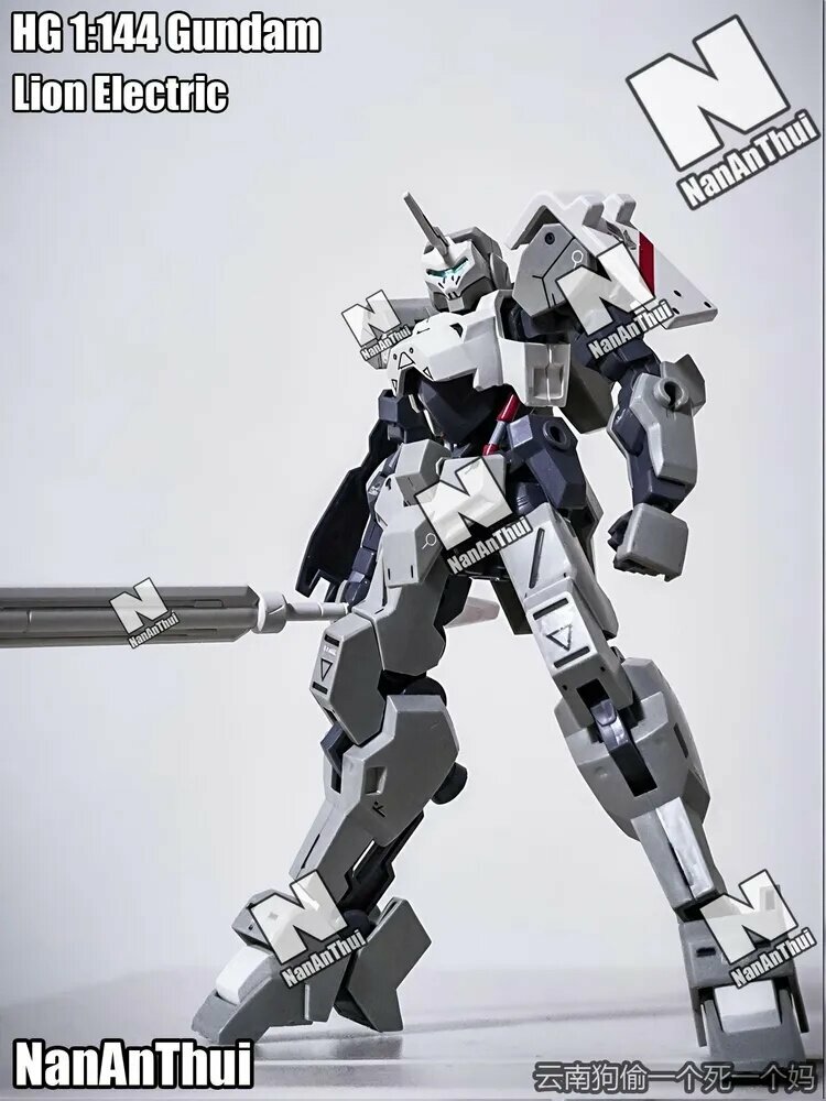 Сборная Игрушечная фигурка модель HG 1:144 Gundam Lion Electric, Высококачественная модель, Поставляется с бесплатными наклейками и кронштейнами.