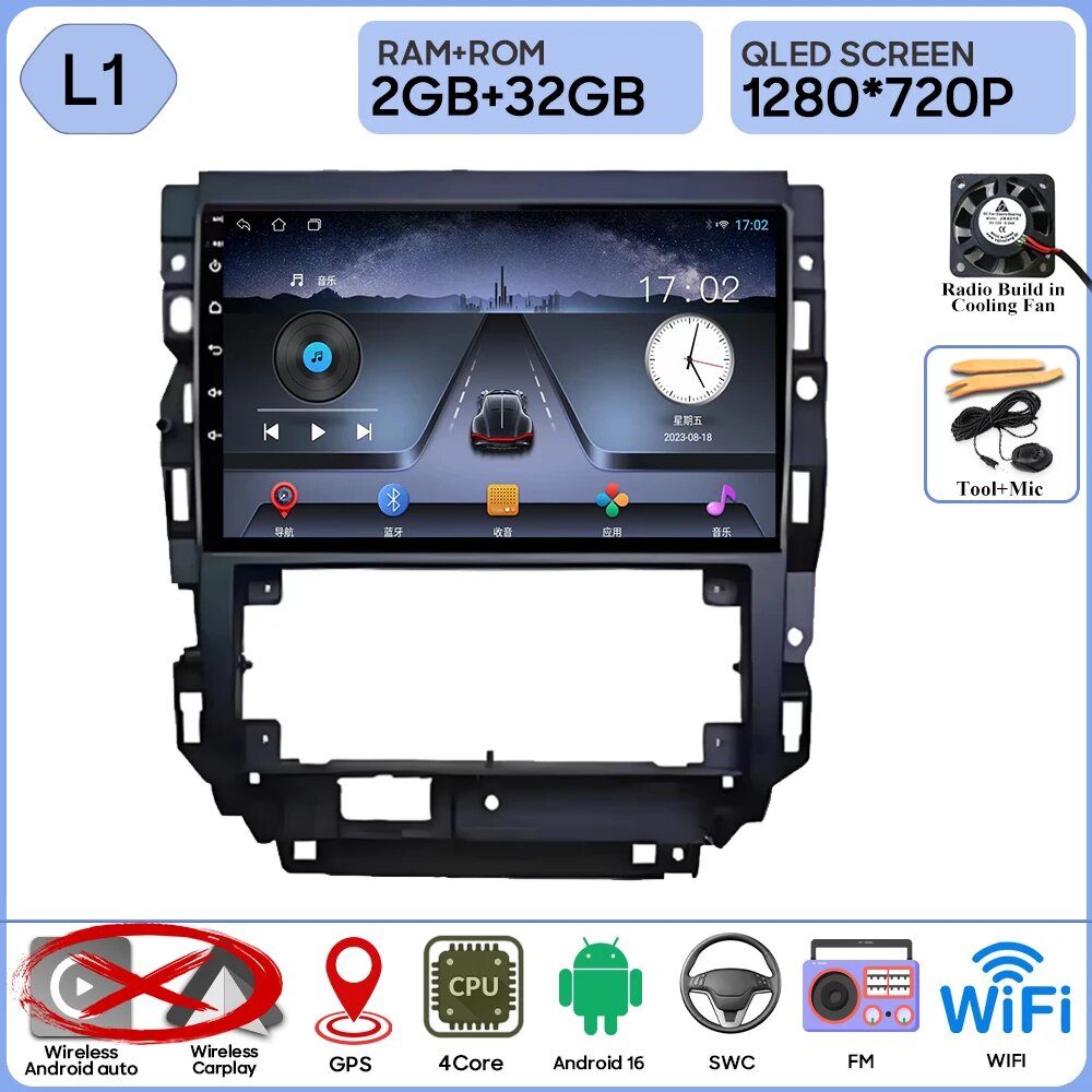 Android 16 для Volkswagen Golf 4 Mk4 Jetta 2004-2008 Автомобильный радиоприемник Carplay Мультимедийный плеер GPS-навигация Wi-Fi Видео Стерео 2din 2-32GB No carplay