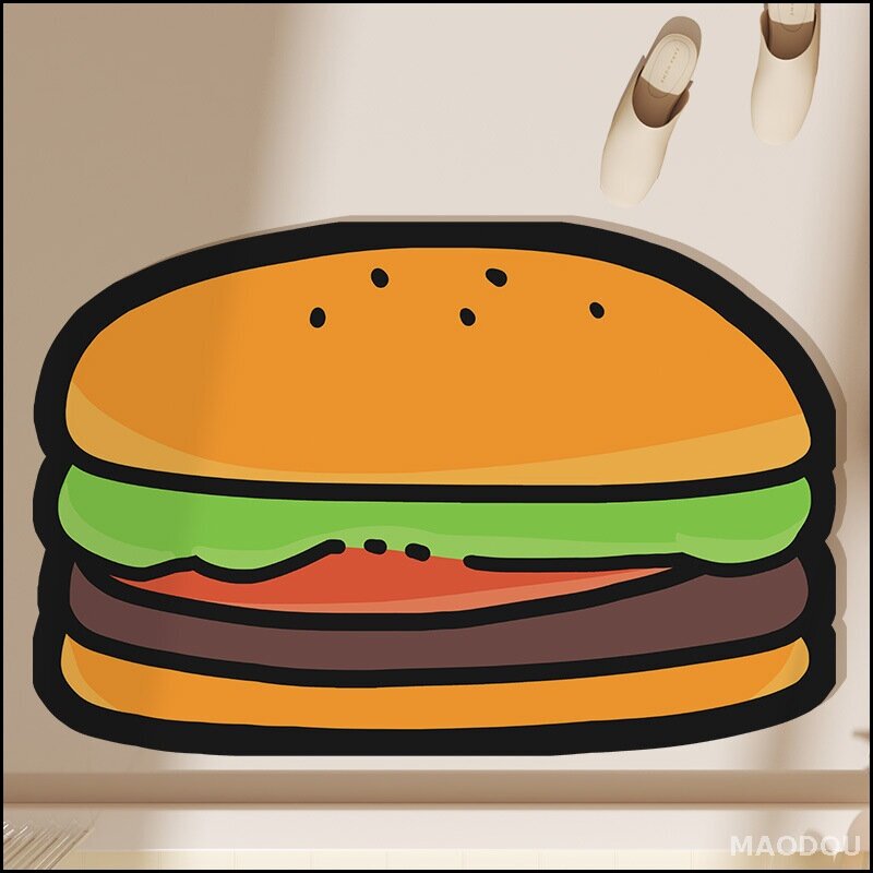 Коврик для пола "Cute Fun Fast Food Universe" McDonald's, 40x60 см
