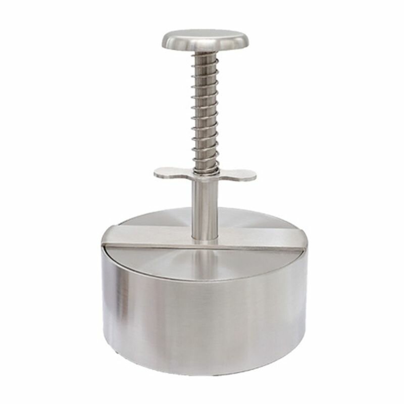 Пресс для мяса бургеров из нержавеющей стали-цельнометаллический пресс нажимного типа 11 см