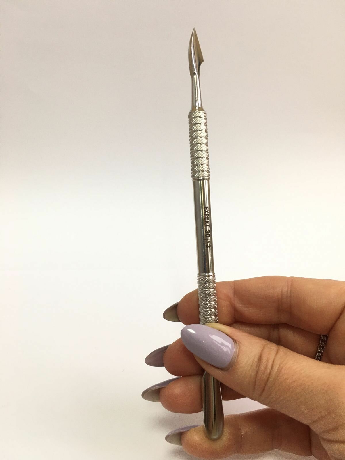 STALEKS Лопатка маникюрная PE-30/3 (скругленный пушер+топорик) Р7-12-03