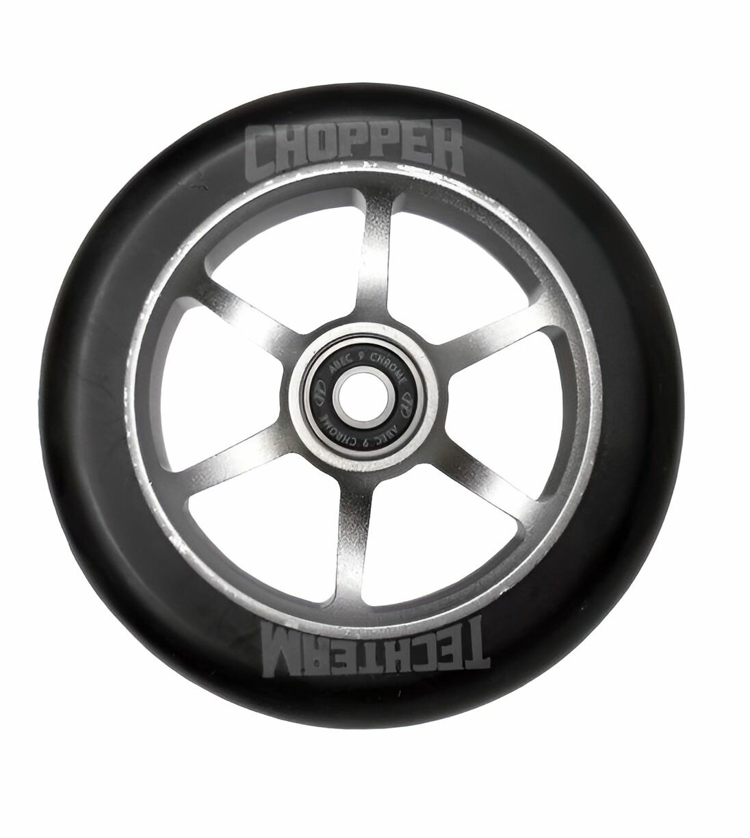 Колесо для трюкового самоката Tech Team 6ST Chopper 120х24 мм. серебристое