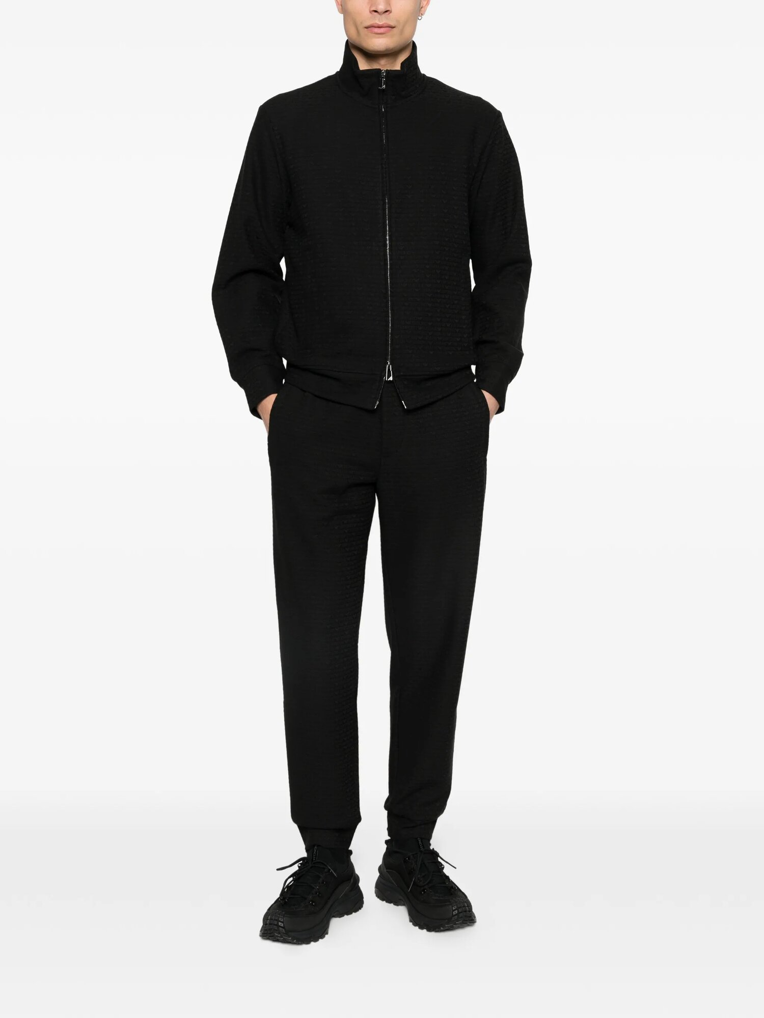 Толстовка EMPORIO ARMANI, размер 50, , black/black — фото 1