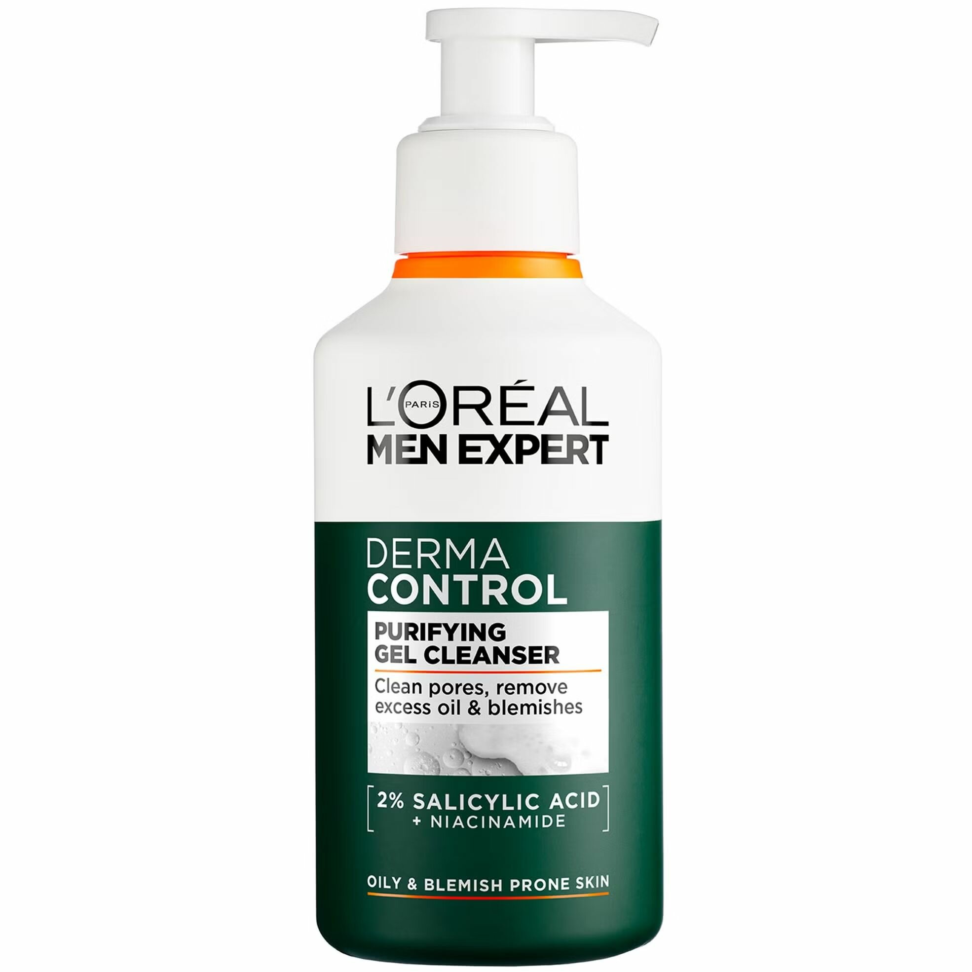 Очищающий гель для лица Loral Men Expert Derma Control, 260 мл