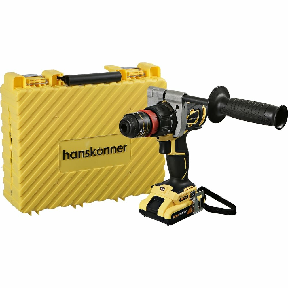 Аккумуляторная дрель-шуруповерт Hanskonner HCD1865BLC