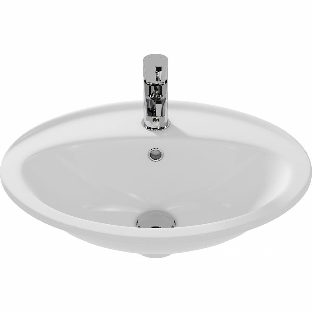 Раковина Cersanit CALLA 54 встраиваемая в столешницу, 1 отверстие S-UM-Cl/1-w