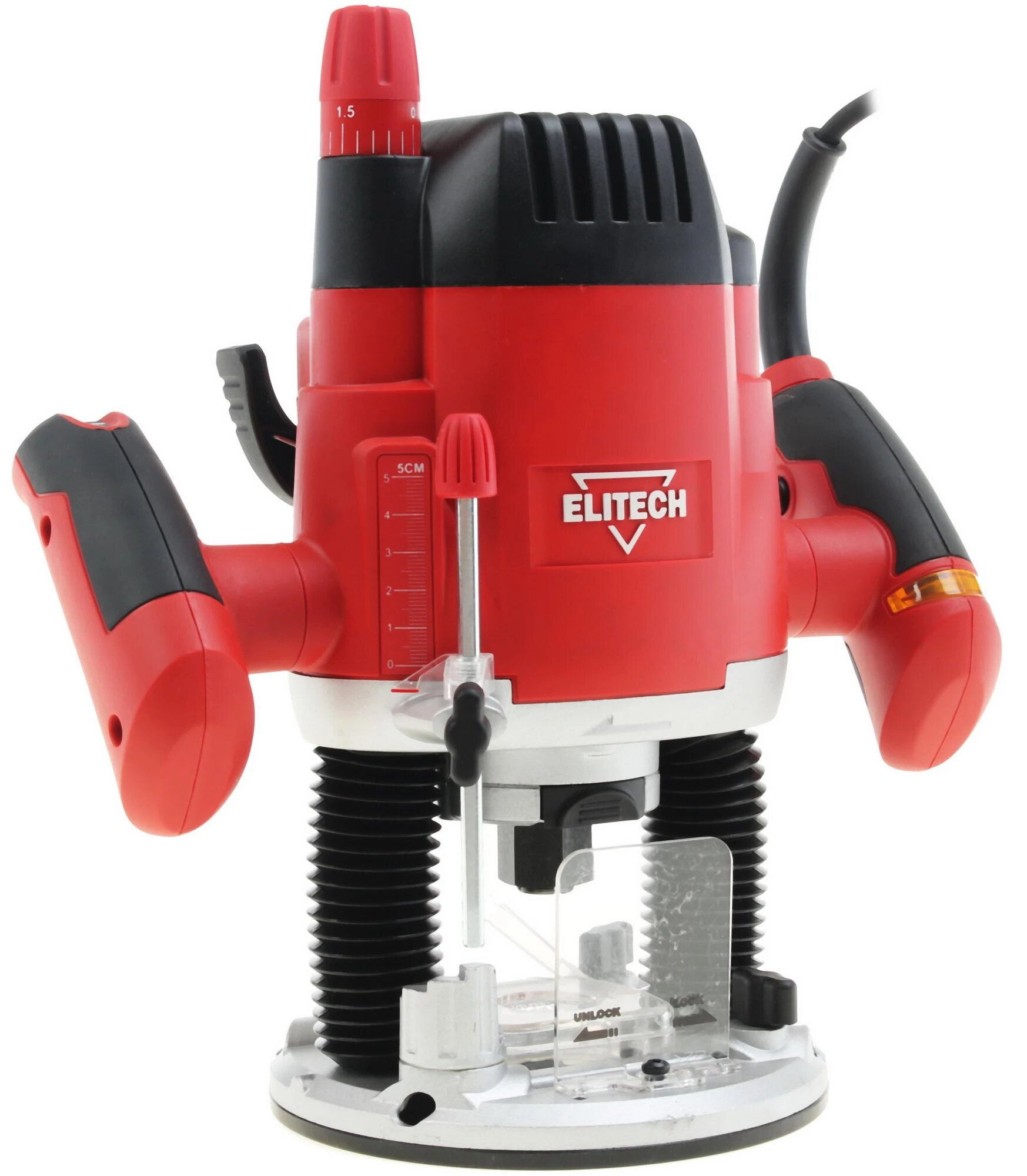 Фрезерная машина сетевая Elitech Ф 1800Э, красный, 1800 Вт, 25000 об/мин