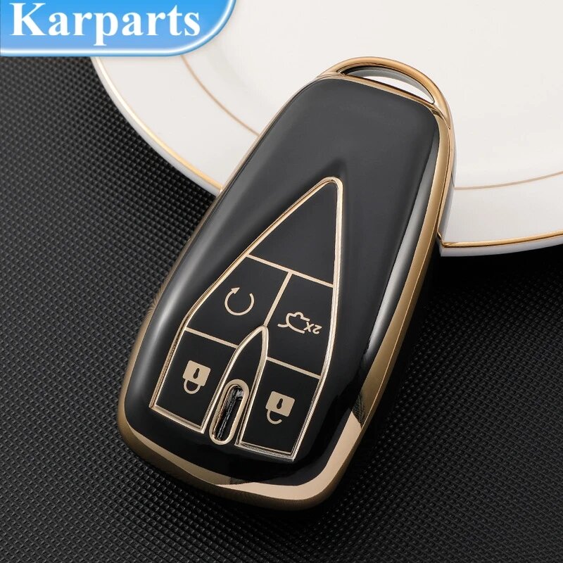 345 кнопок из ТПУ, чехол для автомобильного дистанционного ключа для Changan CS35 5 Buttons White