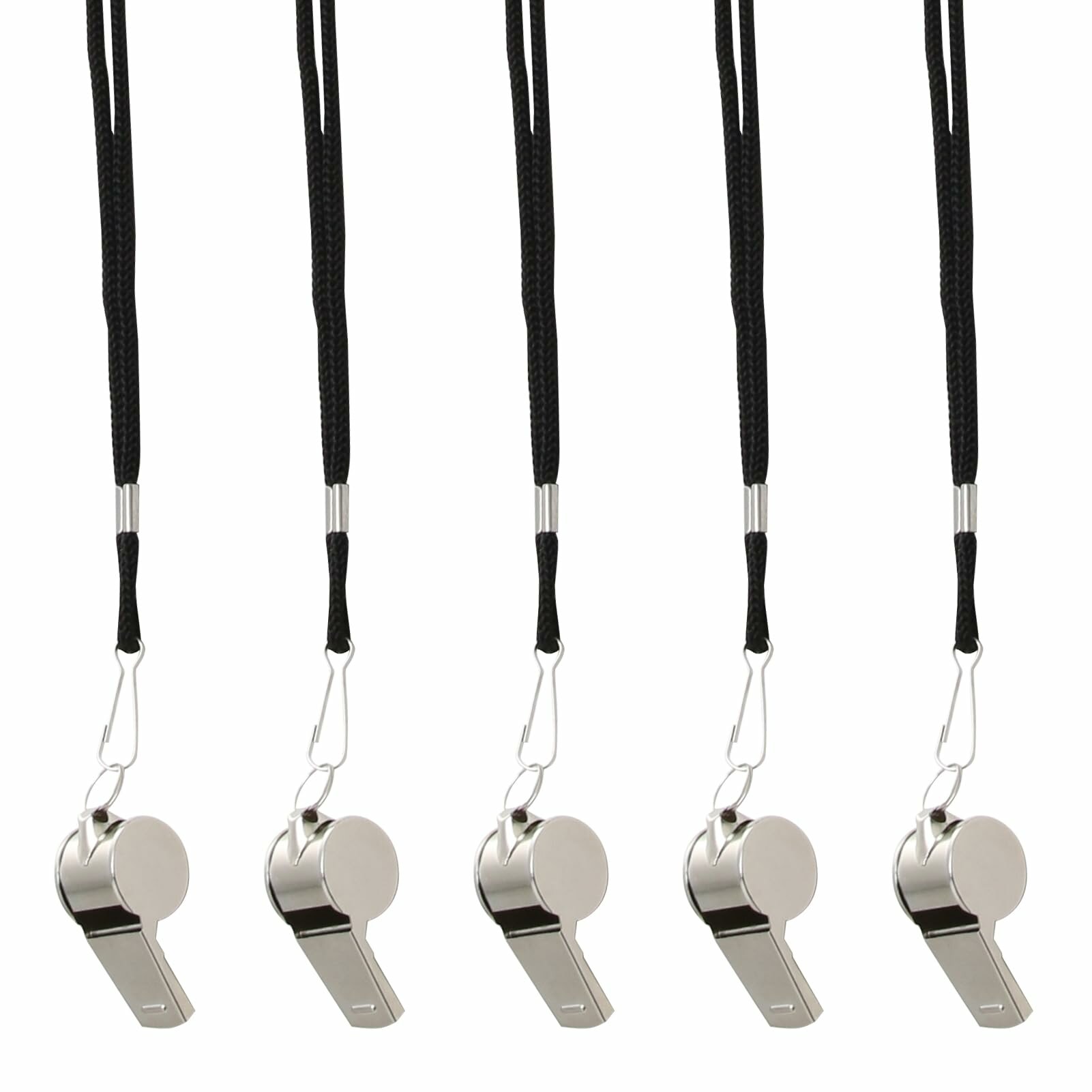 Свисток из нержавеющей стали (5 штук) тревожный свисток, тренер судья спасатель командные виды спорта, прочный и долговечный
