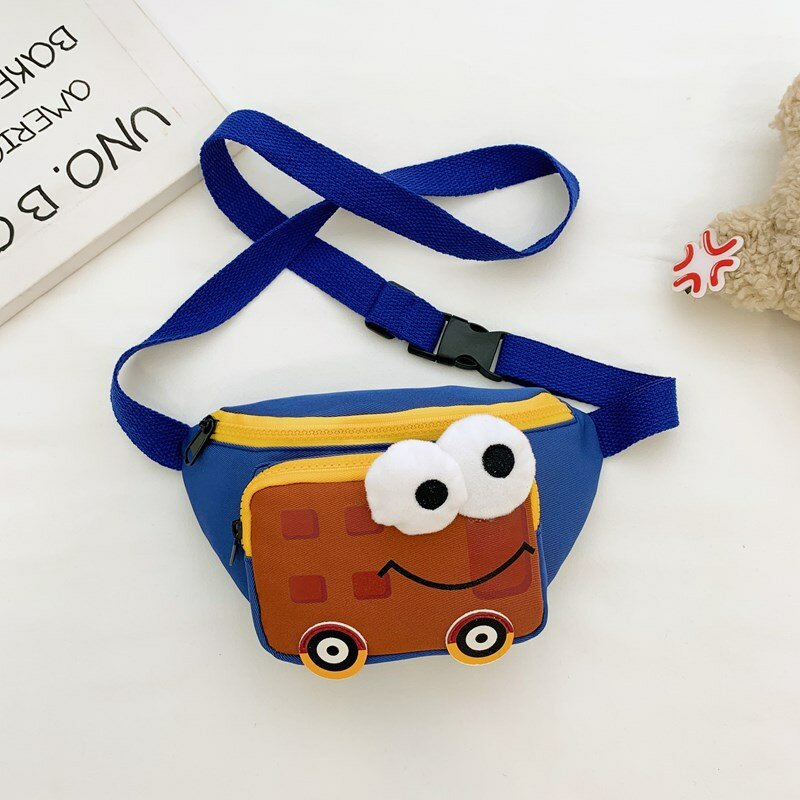 Детская сумка на грудь с мультяшным автомобилем, поясная сумка для мальчиков и девочек, новая зимняя сумка через плечо, аксессуары, монетница, экспорт