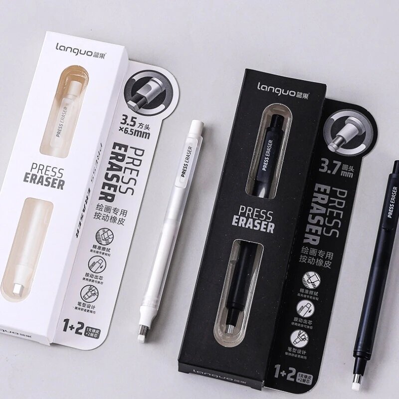 Ластик Press Eraser, черный, Square 1Box Refill B — фото 1
