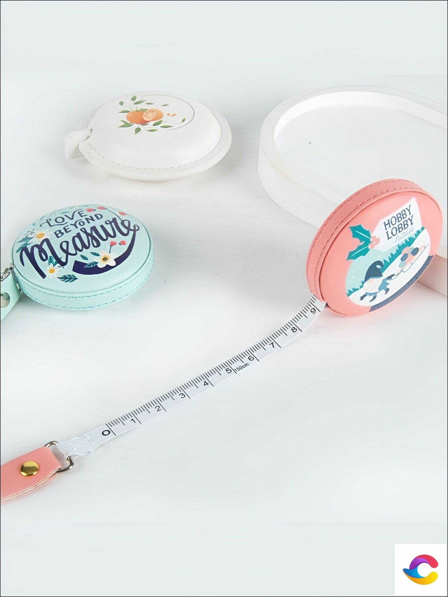 Измерительная сантиметровая лента 150 см / мерная лента для шитья / метр портновский