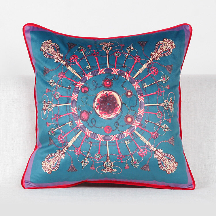 Французская европейская американская классическая высококачественная роскошная декоративная подушка для виллы, мягкая мебель, модель для комнаты, диван, легкая роскошная наволочка