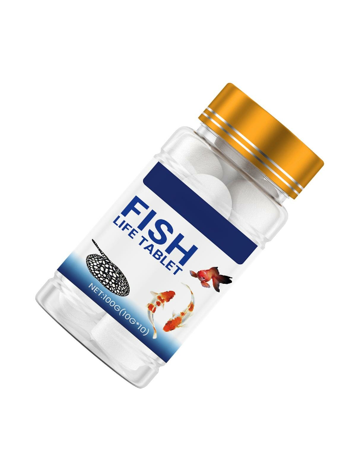 Натуральные таблетки минеральных солей для аквариумов с пробиотиками для морской пресной воды