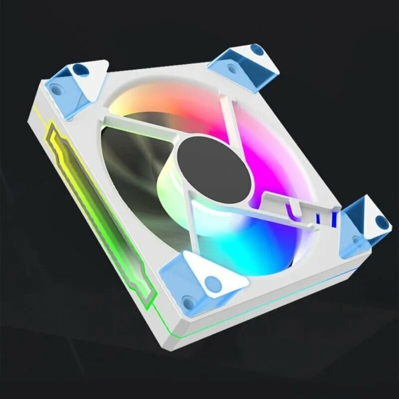 Prism четвертого поколения Pro ARGB с красочным световым эффектом, 12-сантиметровый мощный вентилятор охлаждения корпуса-черный-реверс