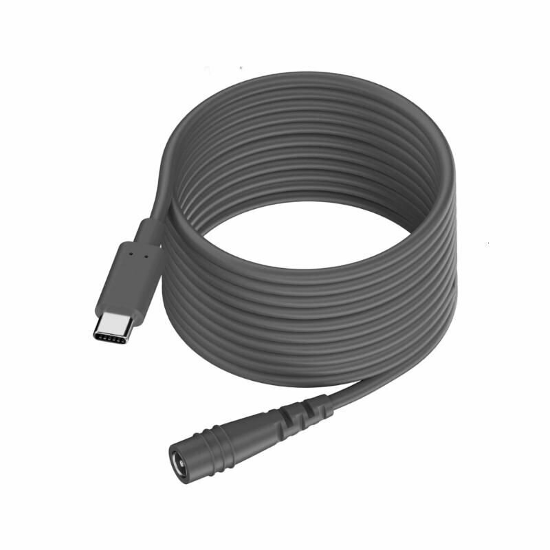 Кабель питания USB C - Mini DC5521 для малой электроники с стабильным питанием, 5m