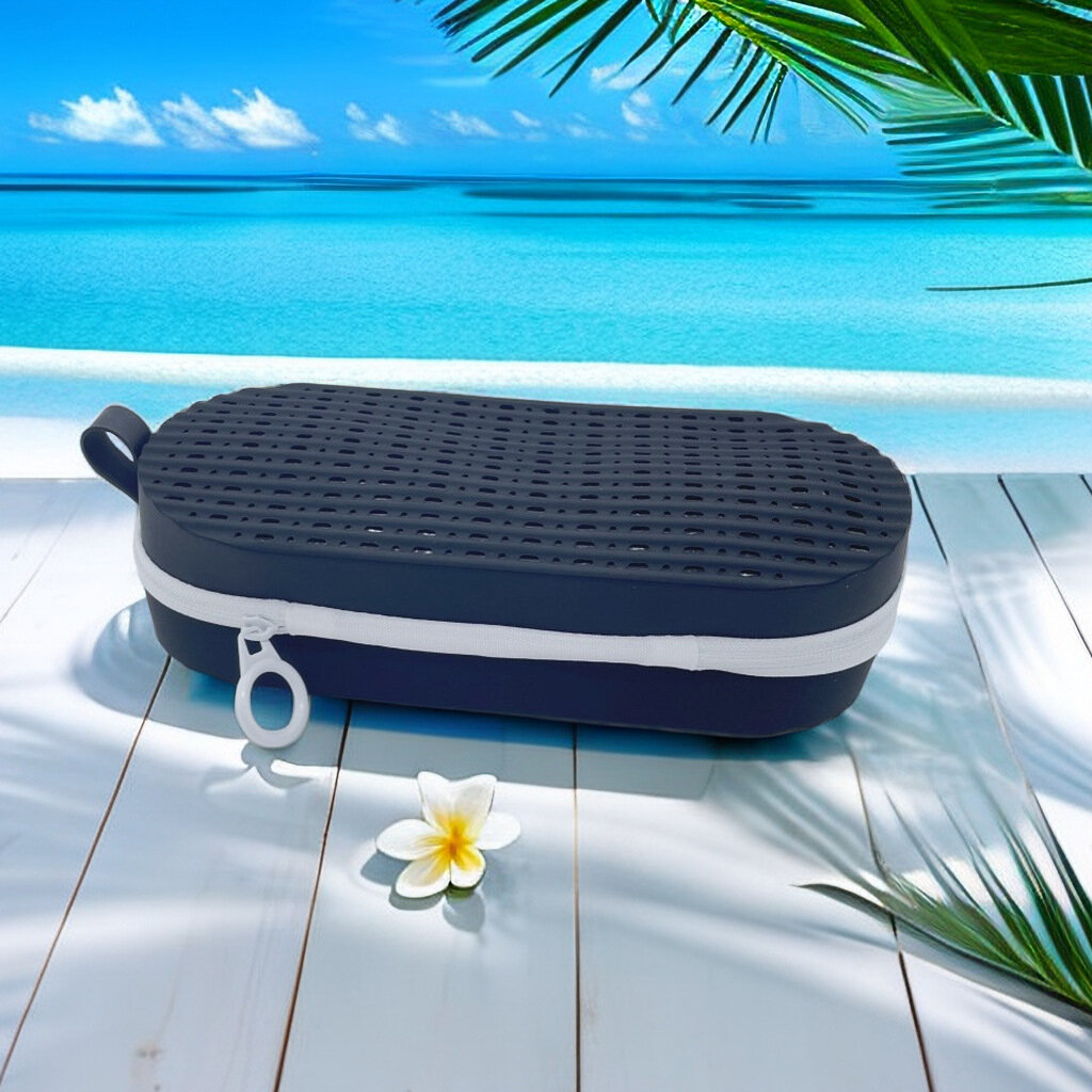 Двусторонний дышащий чехол для силиконовых плавательных очков большой емкости, защитный чехол для очков, дышащий, портативный, противоударный чехол для хранения плавательных очков