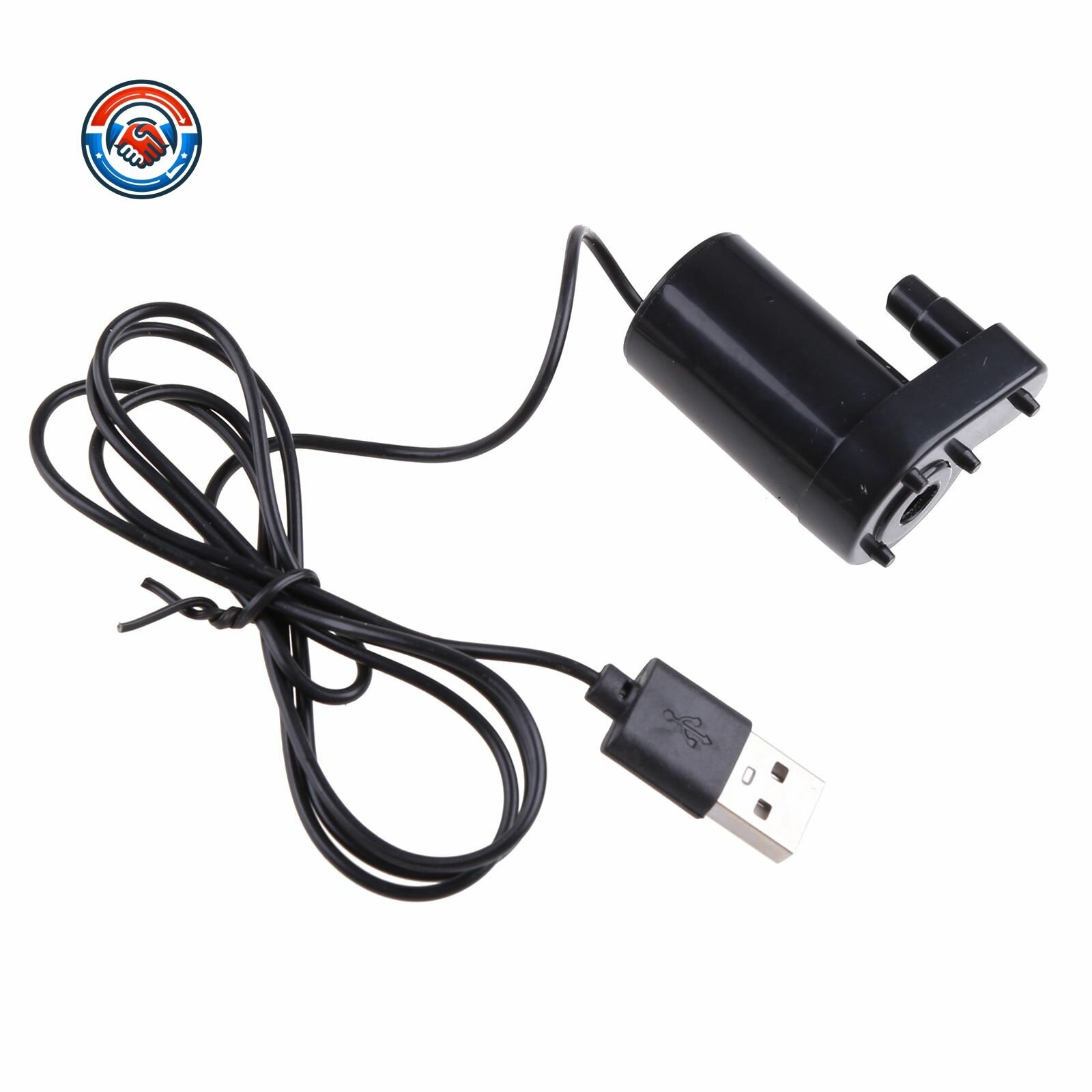 USB компрессор для аквариума, бесшумный погружной насос с напором 3 м, мини циркуляционный насос для аквариума fish tank, компактный водяной насос 5 В 1 А, белый