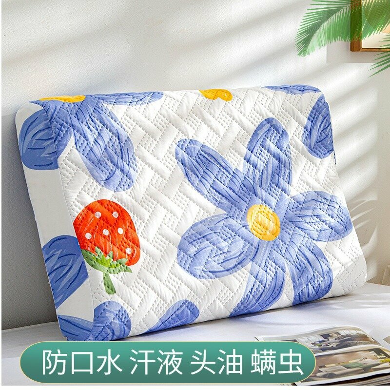 Водонепроницаемая антиклещевая латексная наволочка для домашнего использования, анти-масло и слюна, чехол для подушки, внутренний вкладыш для подушки из пены с эффектом памяти, защитный чехол