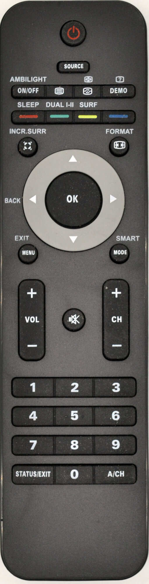 Пульт дистанционного управления для телевизоров Philips RC2143606/01 (PF03A08B) Ambilight