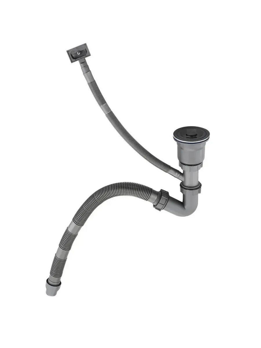 Сифон для кухонной мойки из нержавеющей стали