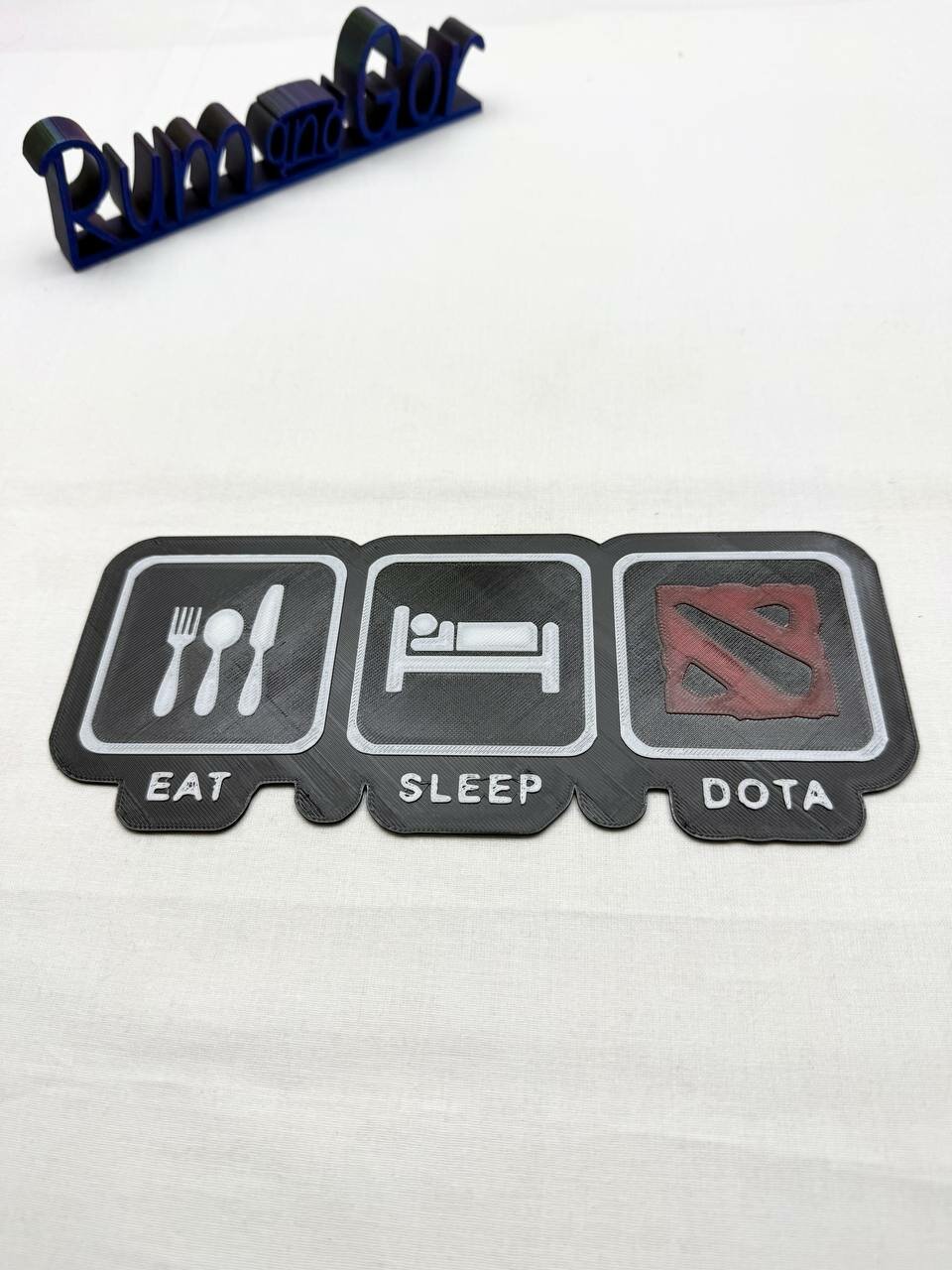 Табличка на дверь (EAT.SLEEP.DOTA ) — фото 1
