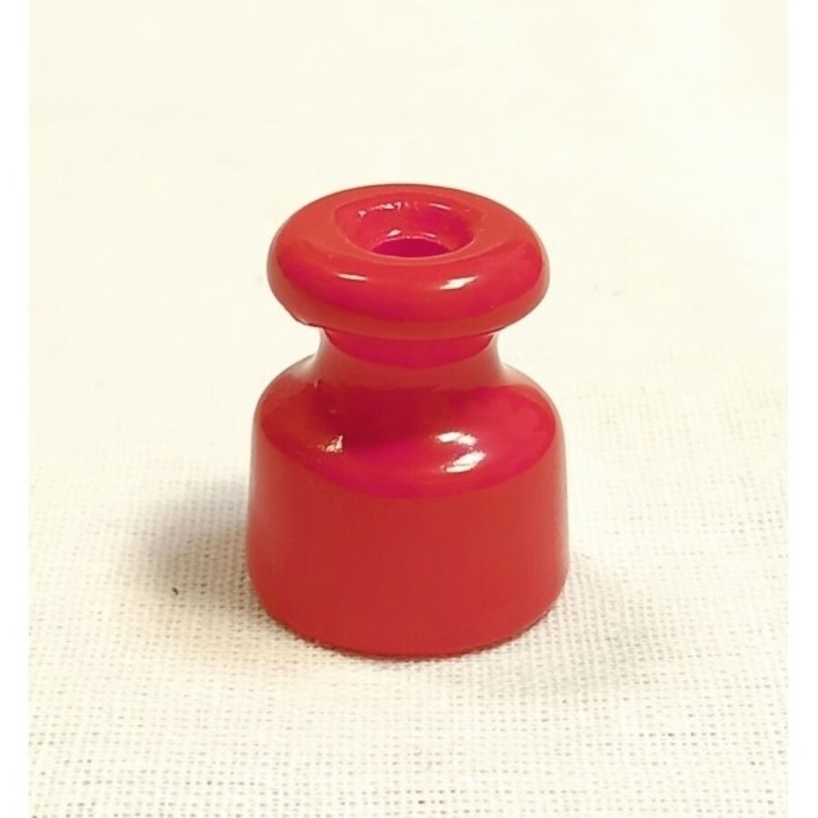 Ретро изолятор керамика цвет красный 20шт.