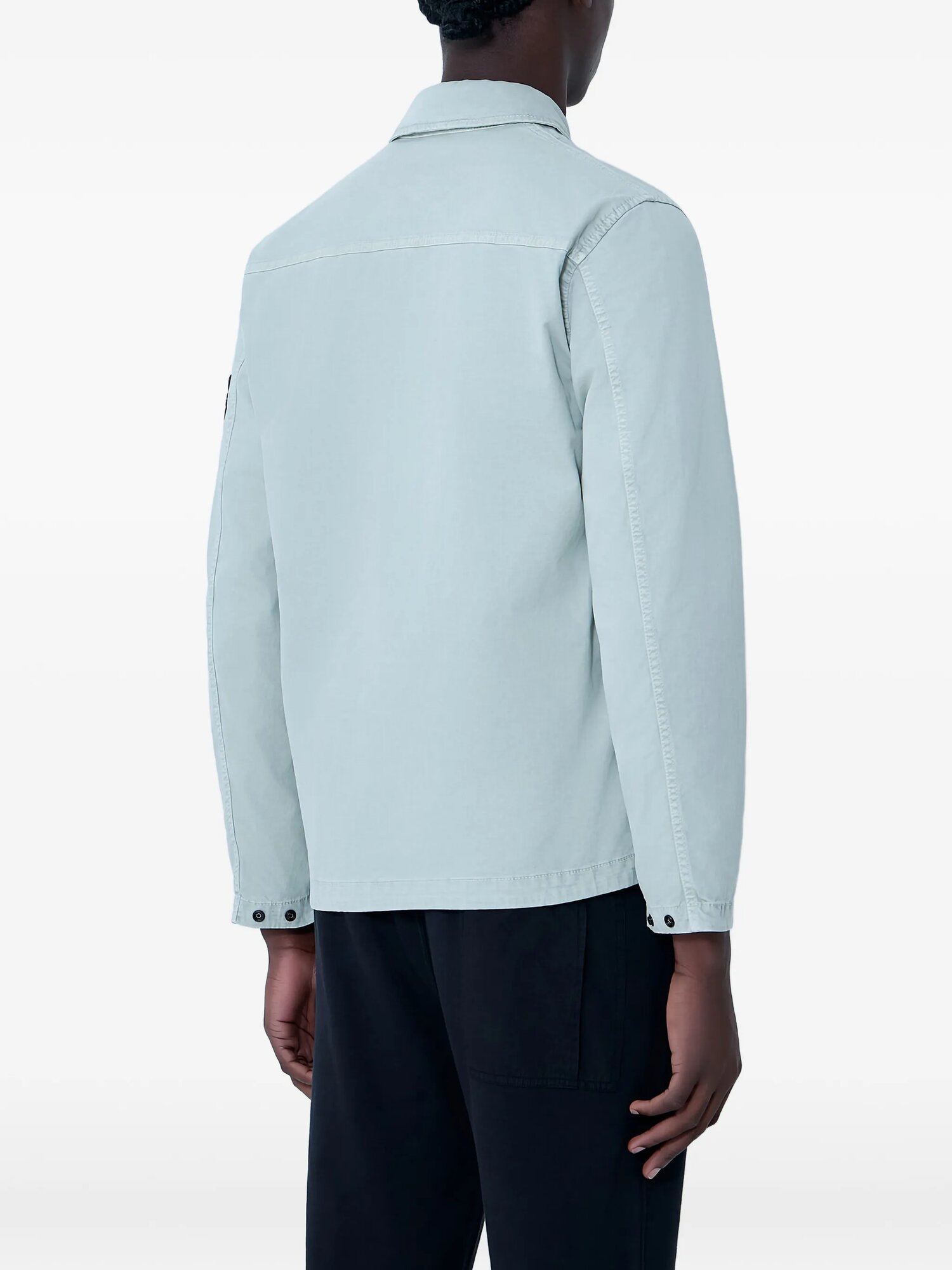Рубашка Stone Island, размер 3XL, синий — фото 1