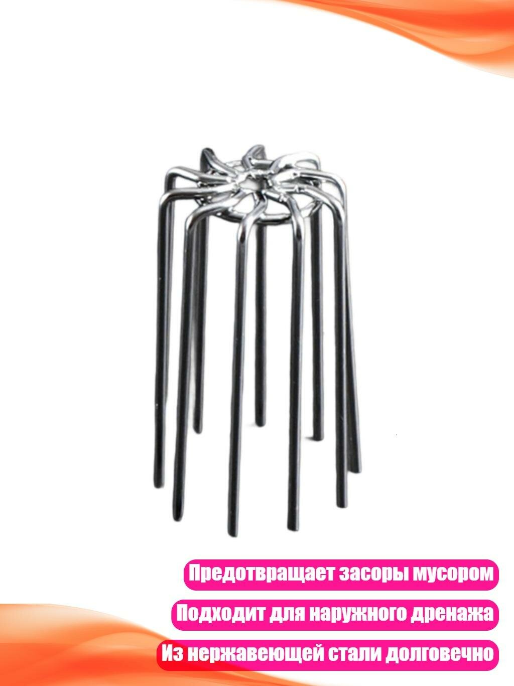 Сетка из нержавеющей стали для слива на балкон, 50mm