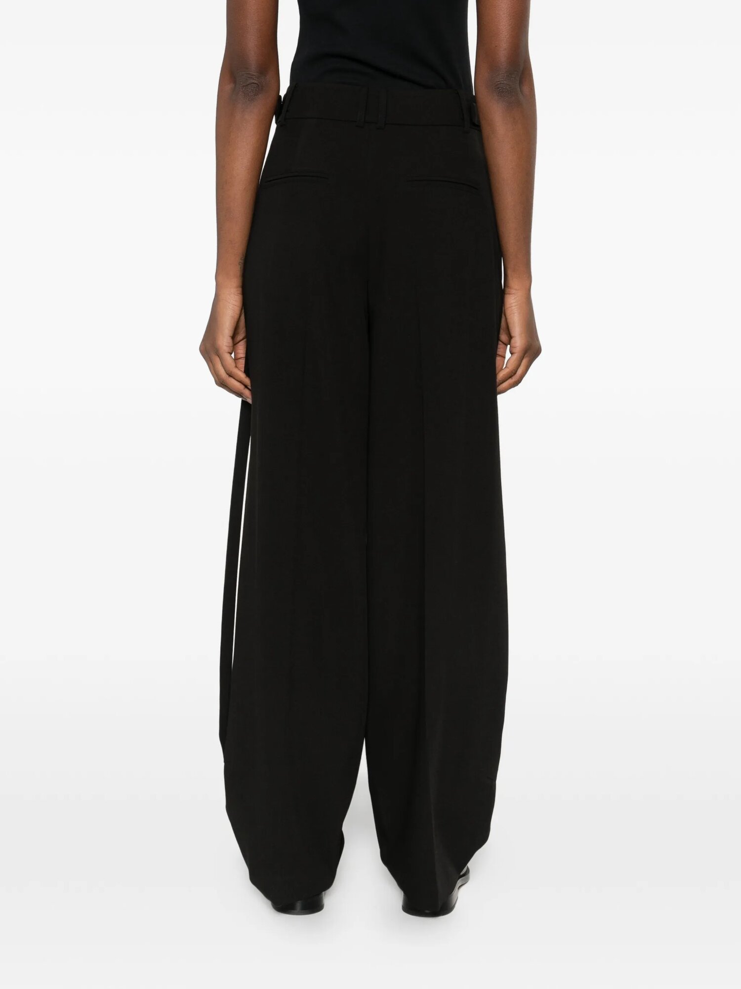 Брюки PATRIZIA PEPE Strap wide trousers, размер 40 — фото 1