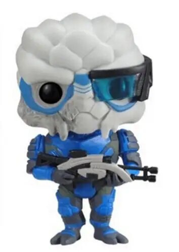 Funko Pop Mass Effect Garrus & Peebee 01, box with protector