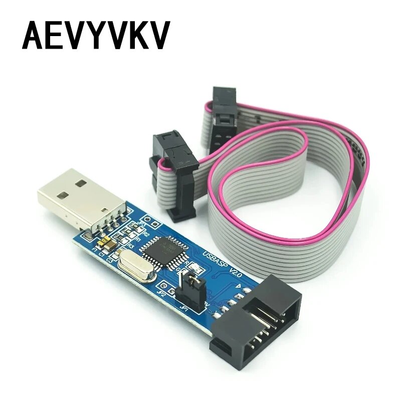 USBASP V2.0 программатор AVR с 10-контактным кабелем
