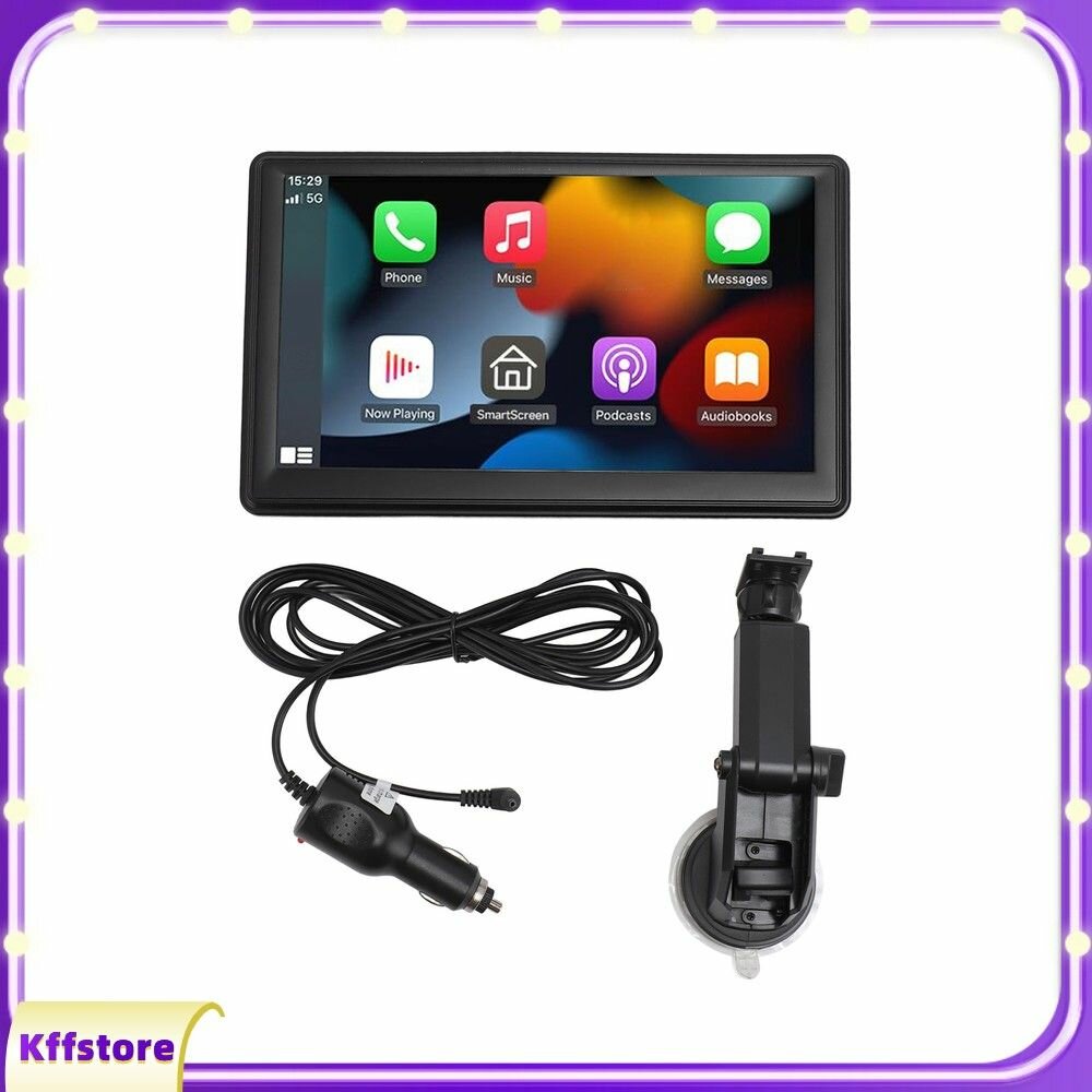 Портативная автостереосистема 7", HD, mirror link, Bluetooth, Wi-Fi, навигация, голосовое управление, 64 ГБ