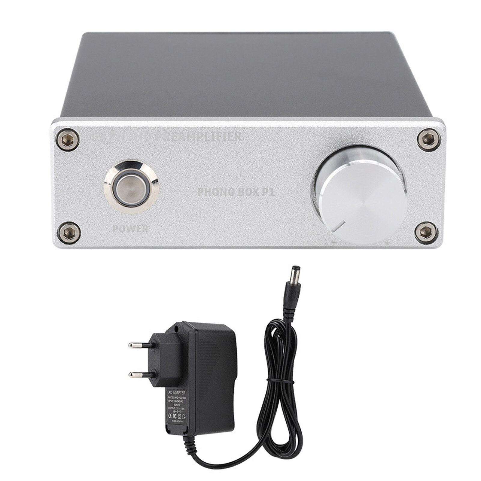 Позолоченный RCA-вход для усилителя проигрывателя виниловых пластинок PHONO BOX P1 MM с выходным разъемом RCA.