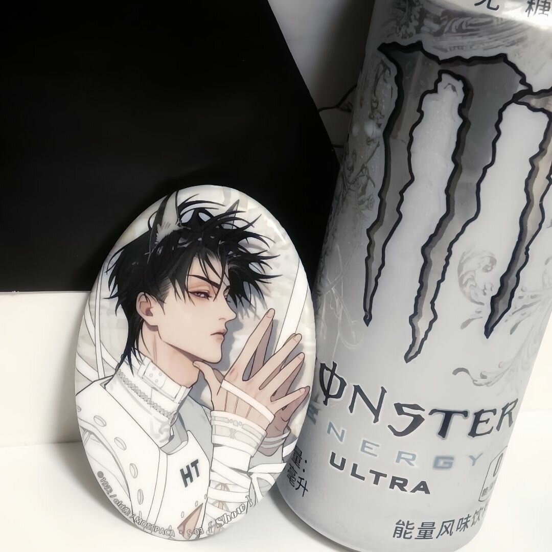 Овальный значок 19 дней (маньхуа), 65 мм, жесть