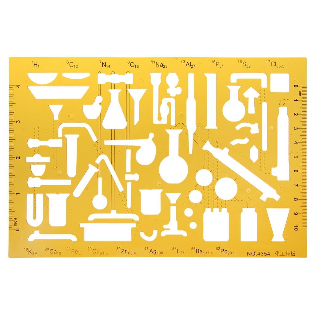 Линейка-шаблон для чертежей K Resin, Фиолетовый