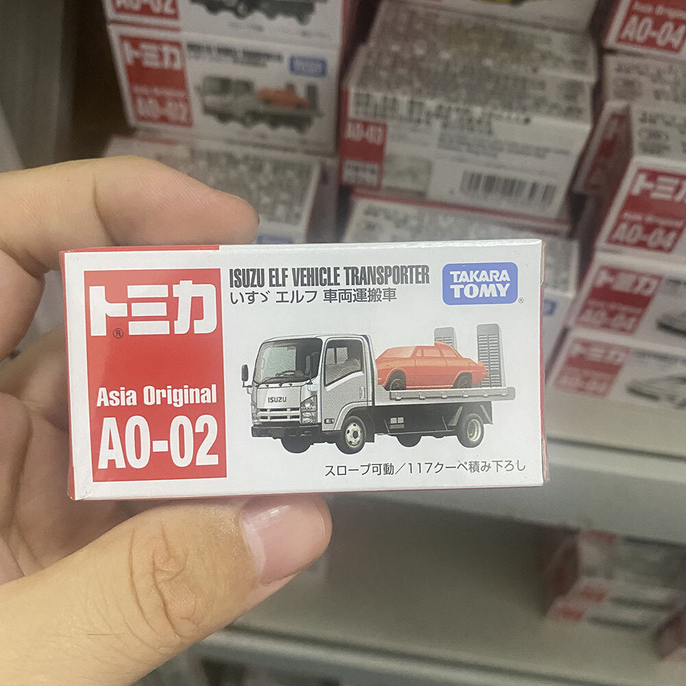 Модель автомобиля из сплава TOMY, детская игрушка в подарок, грузовик Isuzu, грузовик для перевозки животных